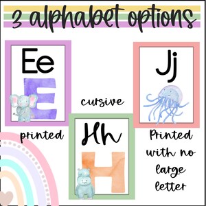 Pastel Rainbow Alphabet Posters, Alphabet Posters, Classroom Decor ...
