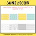 Lemon Themed Monthly Classroom Decor Bulletin Board Idea-june - Etsy