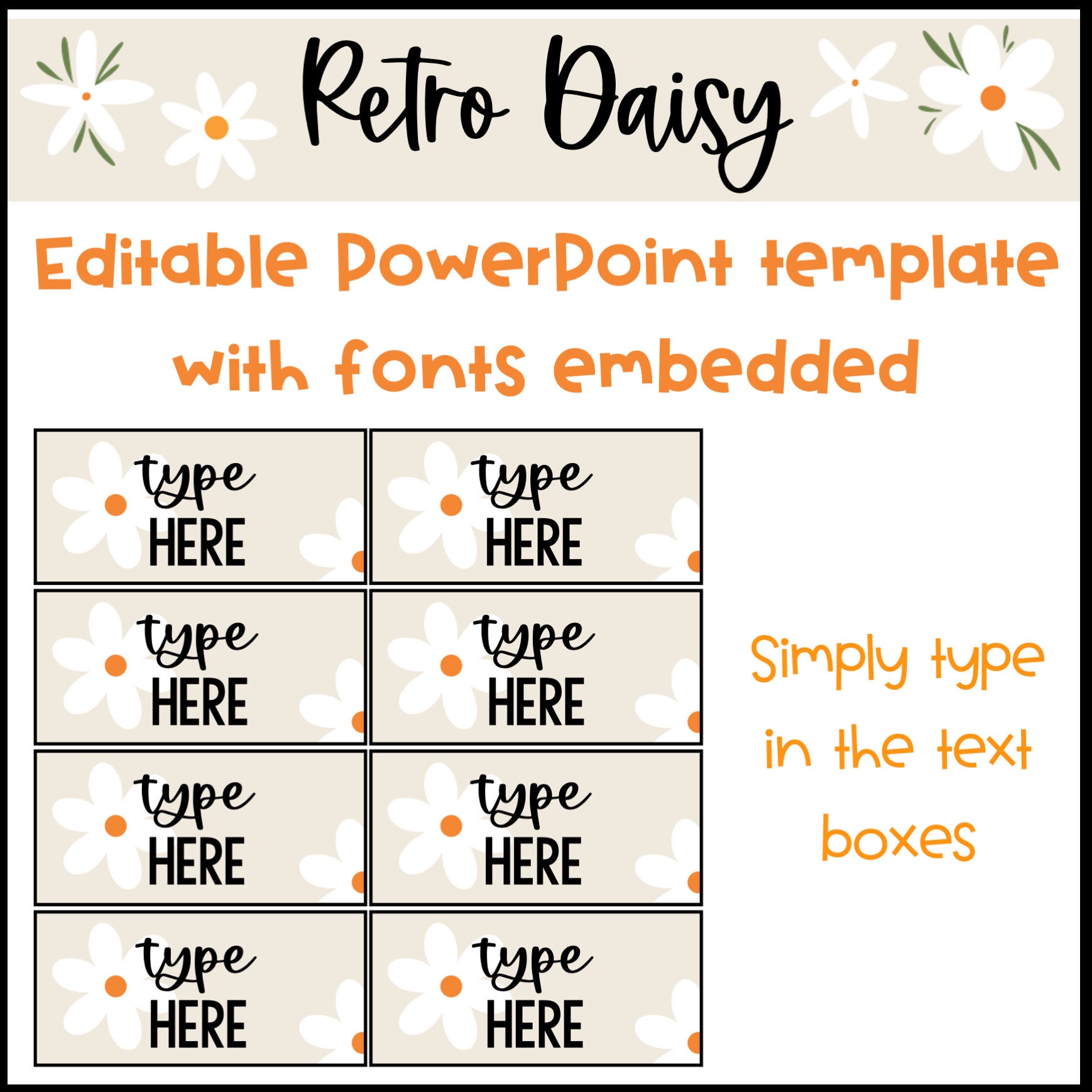 Retro Boho Daisy Themed Teacher Toolbox Labels⎮editable - Etsy
