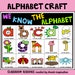 Alphabet Letter Crafts Printables Lower Case Letters A-z Bulletin Board ...