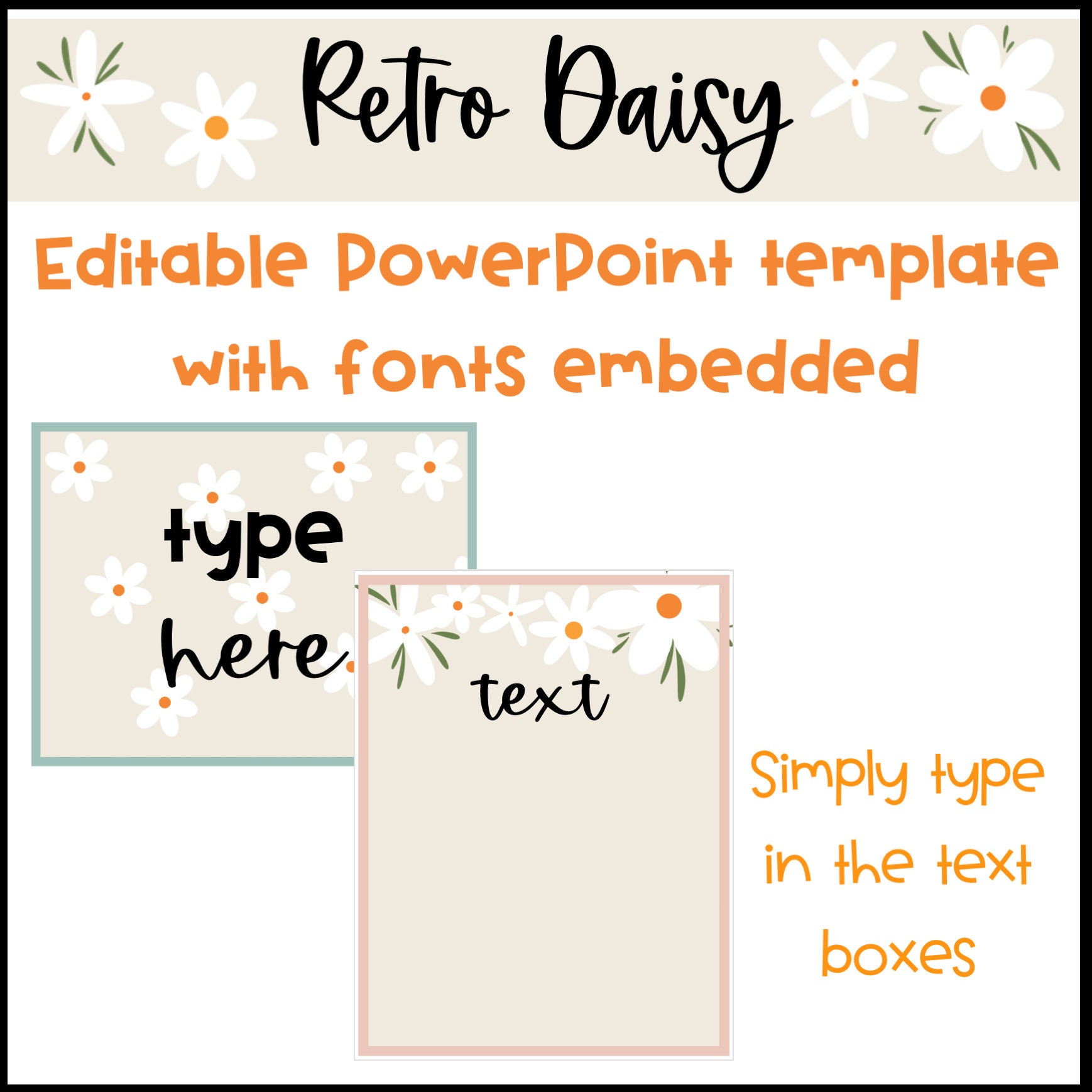 Retro Boho Daisy-themed Birthday Display Calming Classroom Decor ...