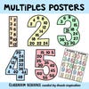 Pastel Multiples Skip Counting Posters Classroom Decor 0-12 - Etsy