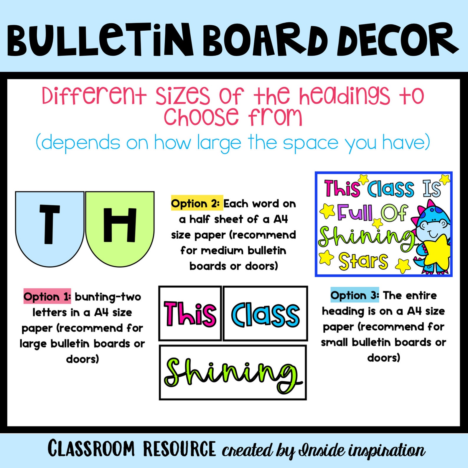 Back to School Bulletin Board This Class is Full of Shining Stars Door ...