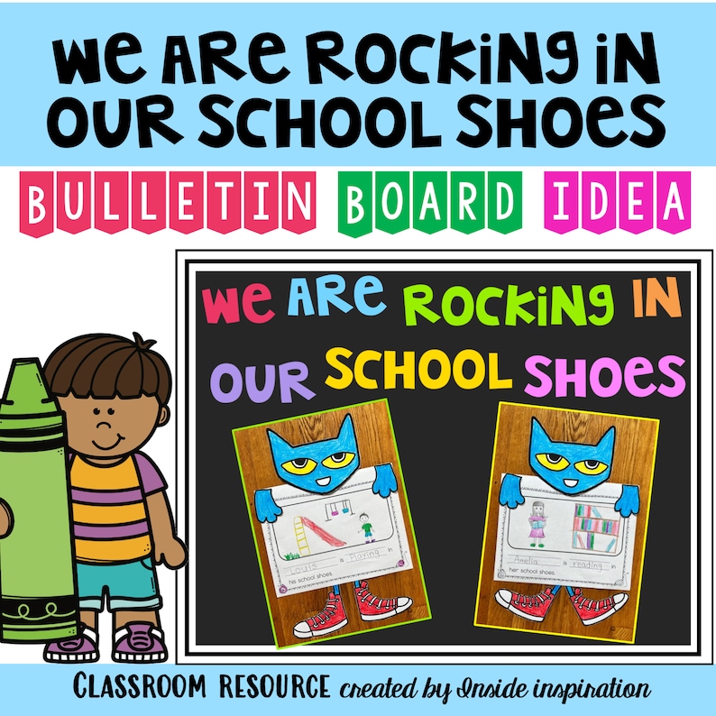 Pete the Cat: Rocking in My School Shoes Craftivity Craft Bulletin ...