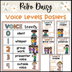 Retro Boho Daisy Themed Calming Color Classroom Decor Bundle Editable ...