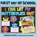 Butterflies on the First Day of School Craftivity Bulletin Board Kit - Etsy