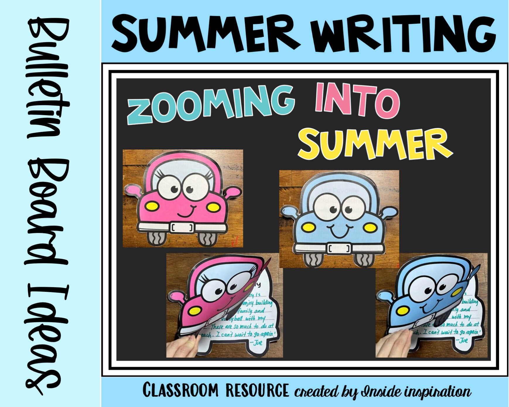 Zooming Into Summer Car-themed Summer Craftivity Bulletin Board Idea - Etsy