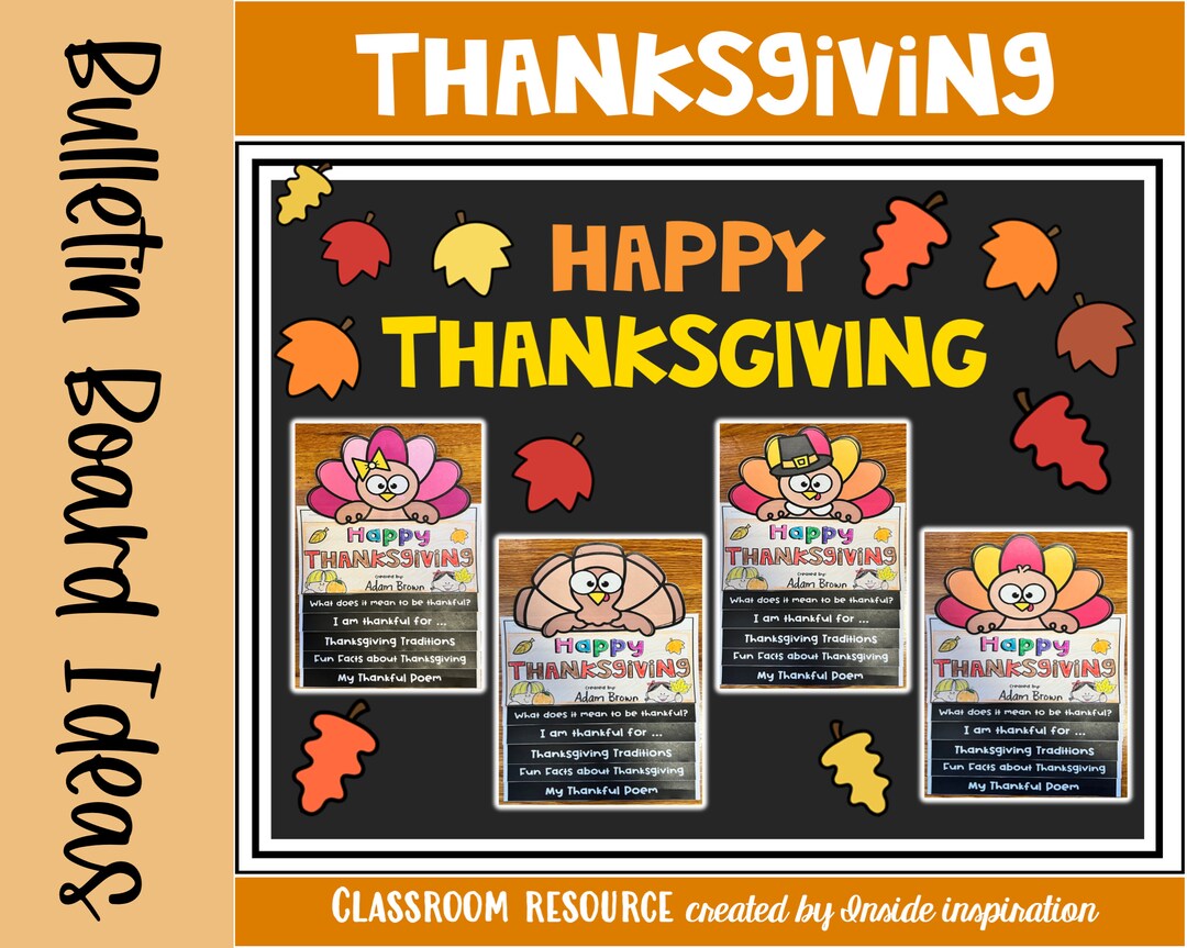 Thanksgiving Writing Flip Book With Turkey Topper Bulletin Board Kit - Etsy