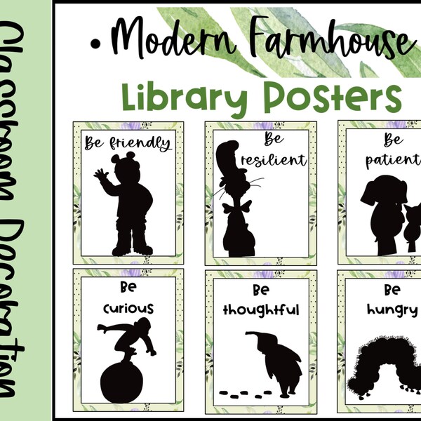 Book Character Classroom Theme - Etsy