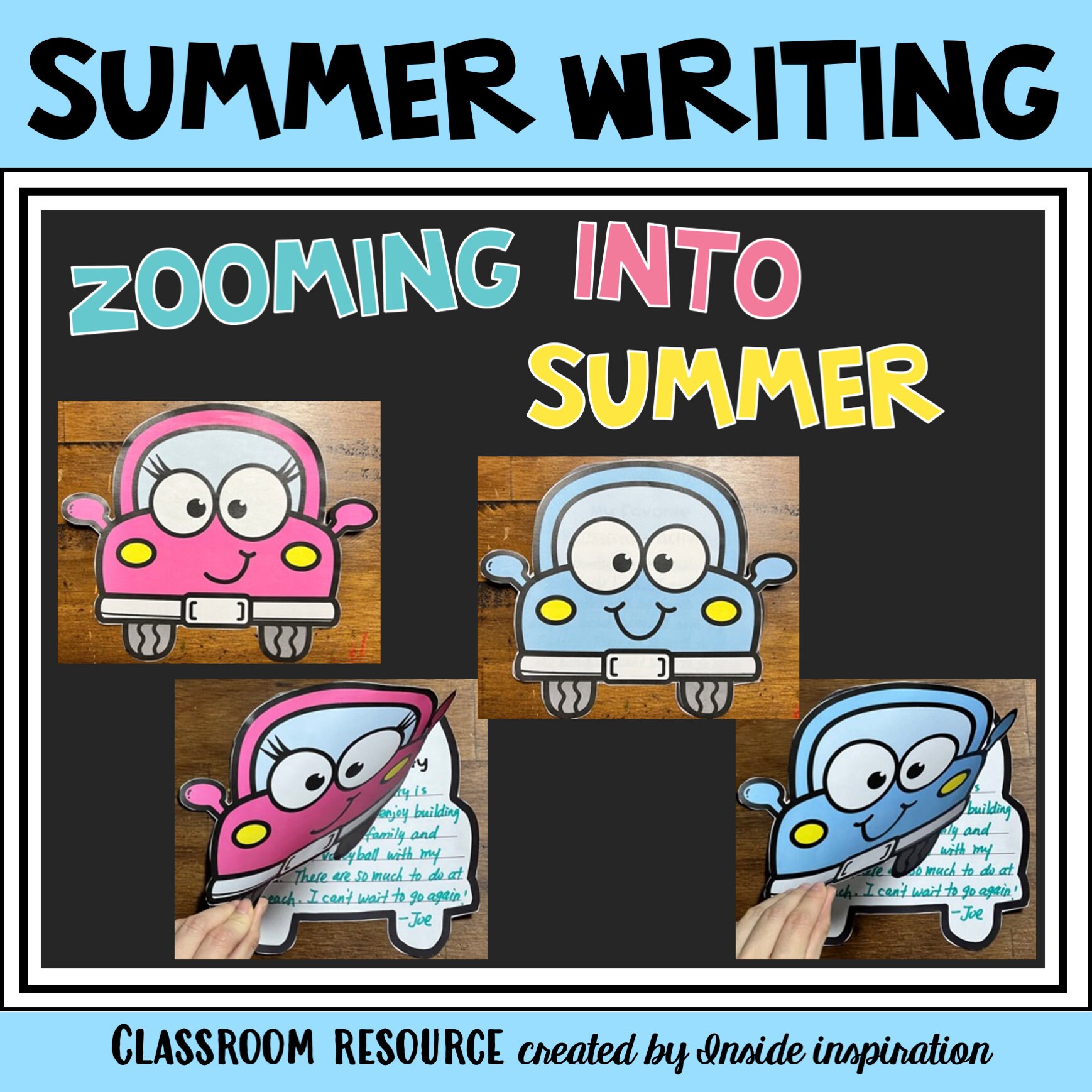 Zooming Into Summer Car-themed Summer Craftivity Bulletin Board Idea - Etsy