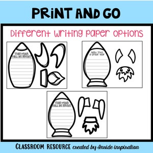 Back to School Blast Into A Great Year Writing Rocket Theme Bulletin ...