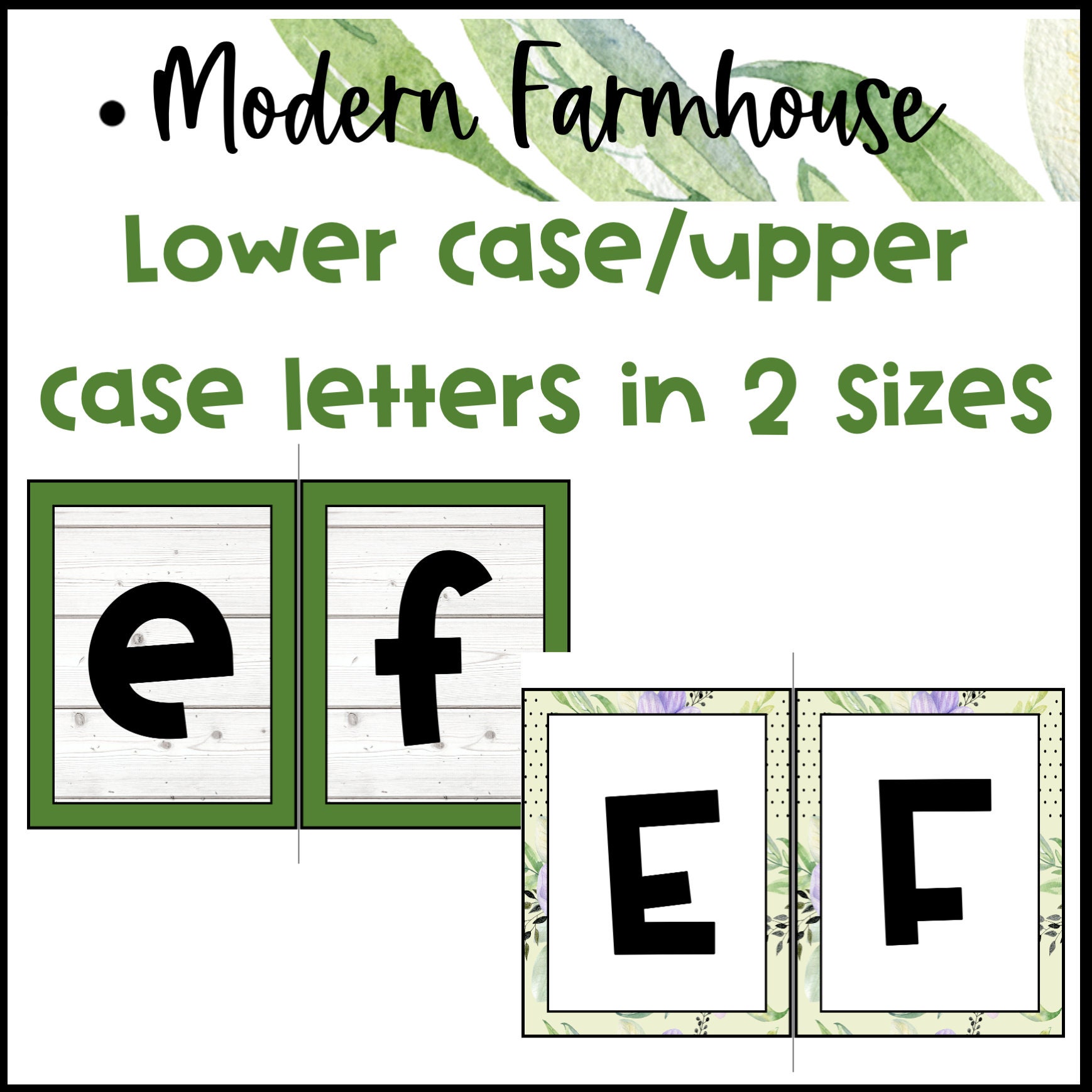 Modern Farmhouse Bulletin Board Letters Display Classroom - Etsy