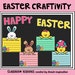 Easter Bunny and Chick Writing Craftivity Bulletin Board Idea - Etsy