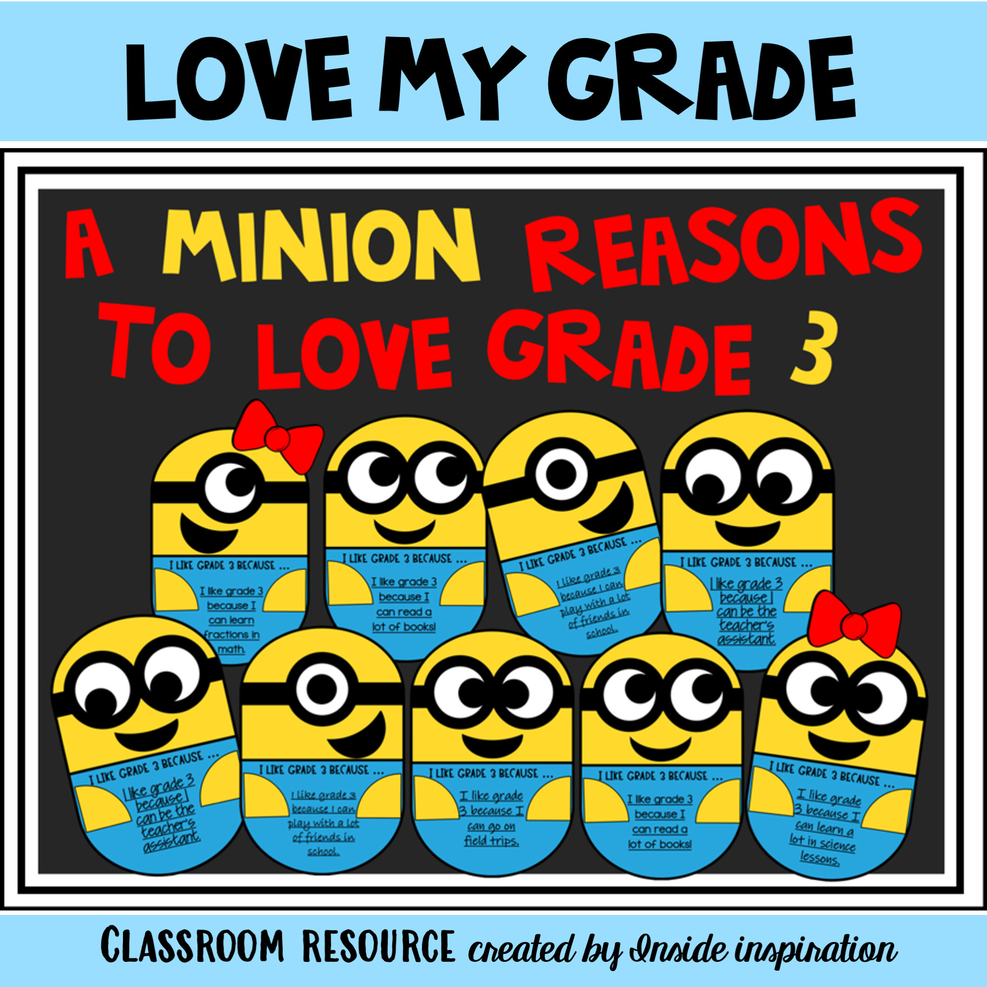 Minion Back to School Bulletin Board Kit: Grades K-5 (digital Download ...