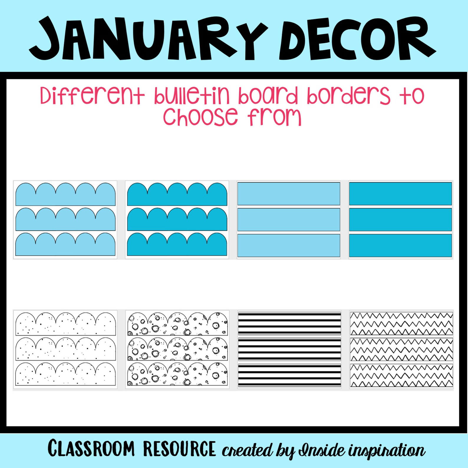 Winter Mitten Themed Monthly Classroom Decor Bulletin Board Idea ...