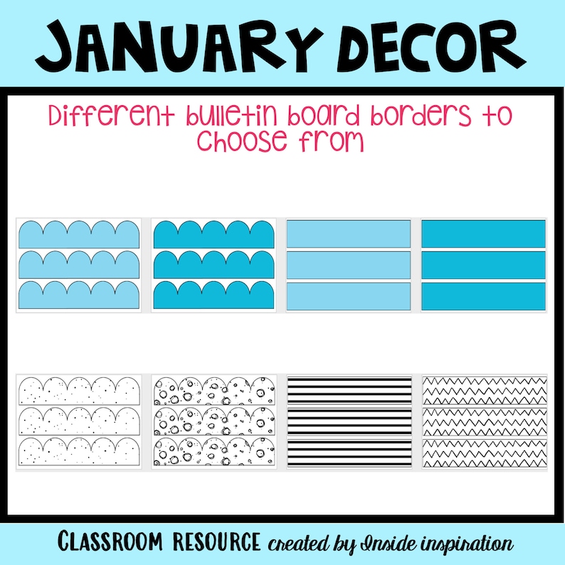 Winter Mitten Themed Monthly Classroom Decor Bulletin Board Idea ...