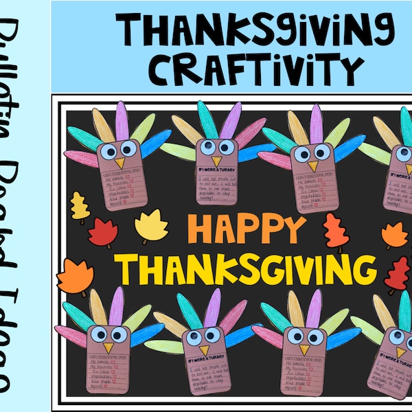 Turkey Bulletin Board - Etsy