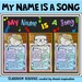 Your Name is a Song Book Companion Activity Bulletin Board Idea for ...