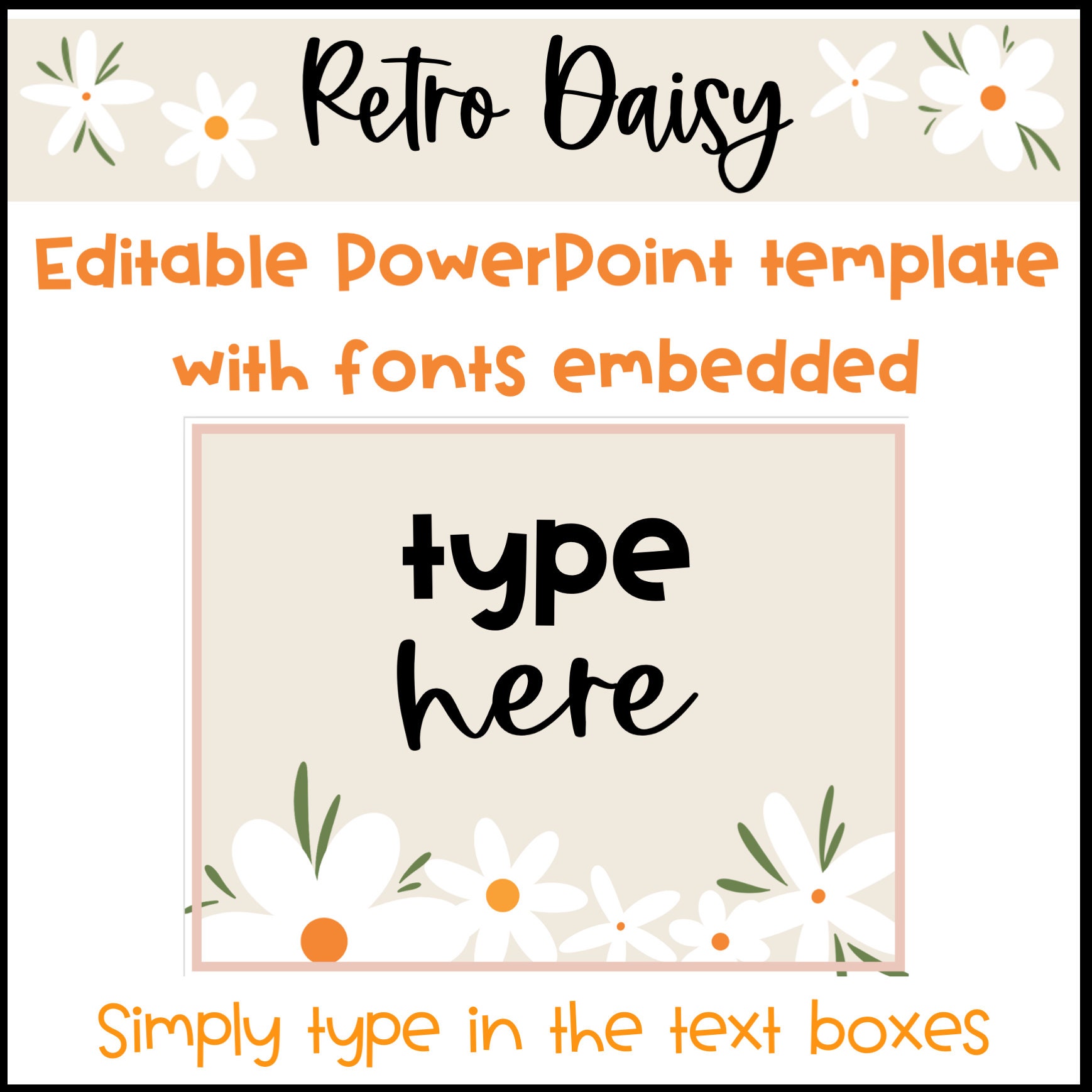 Retro Boho Daisy Themed Behavior Clip Chart for Classroom Management ...