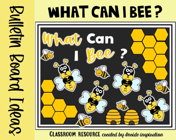 Bee Themed Bee Craft Affirmation Bulletin Board Kit What Can I - Etsy