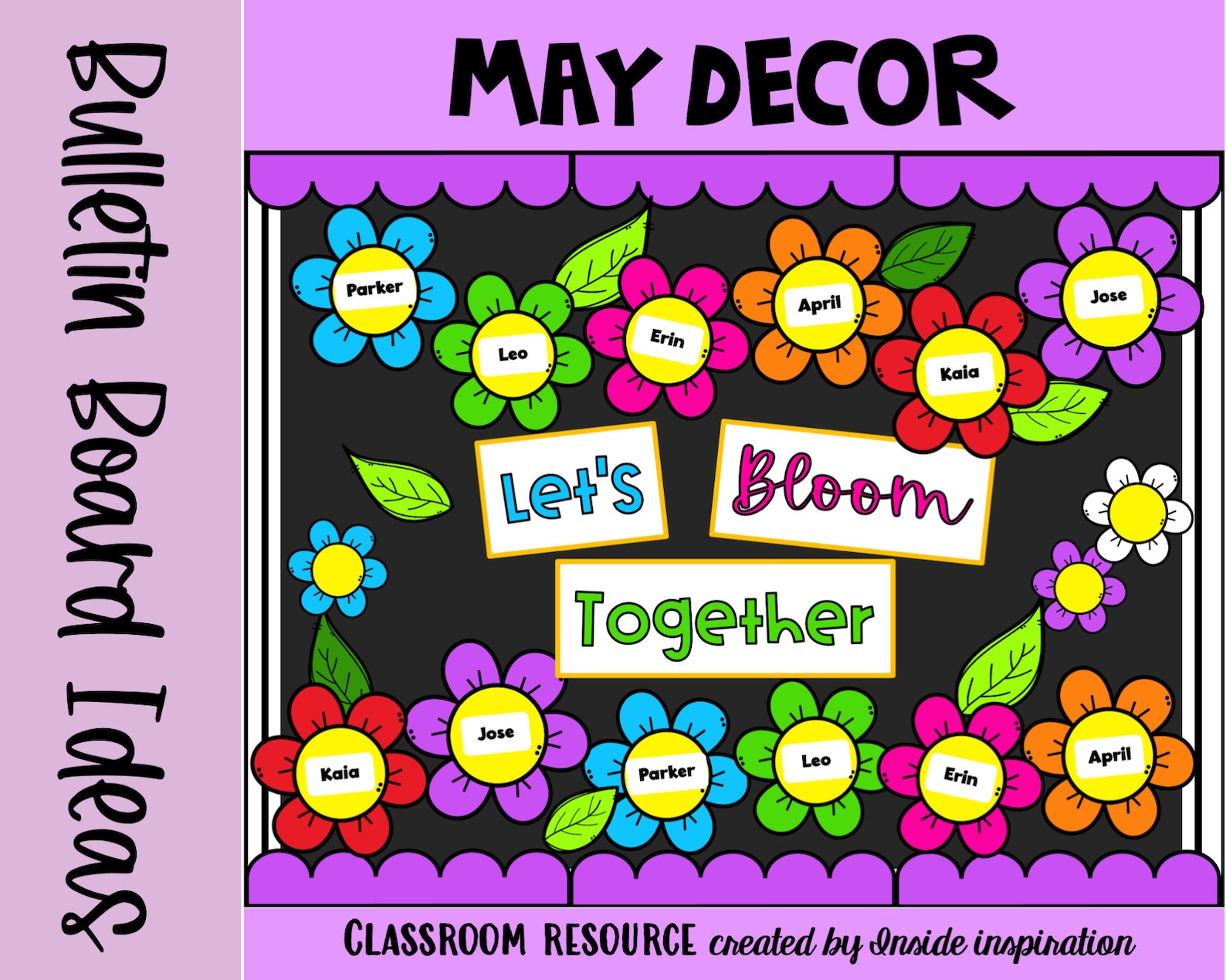 Blooming Flowers Themed Monthly Classroom Decor Bulletin Board Idea-may ...