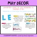 Blooming Flowers Themed Monthly Classroom Decor Bulletin Board Idea-may ...