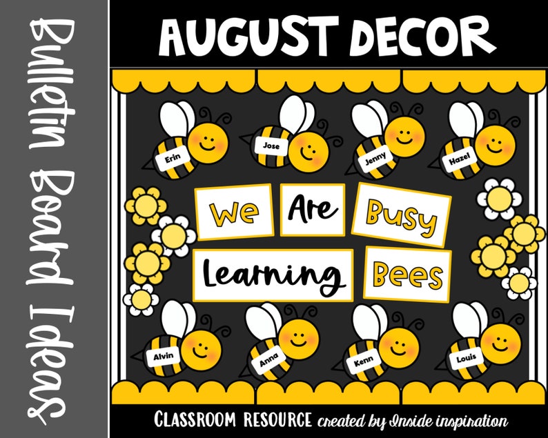 Busy Bee Themed Monthly Classroom Decor Bulletin Board - Etsy