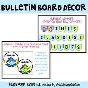 Back to School Bulletin Board This Class is Full of Shining Stars Door ...