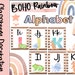 Boho Rainbow Alphabet Posters, Alphabet Posters, Classroom Decor, Boho ...