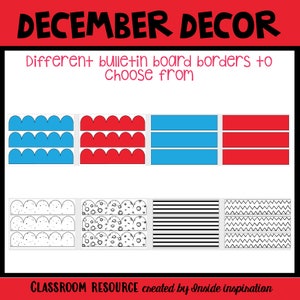 Snowman Themed Monthly Classroom Decor Bulletin Board Idea-december - Etsy