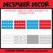 Snowman Themed Monthly Classroom Decor Bulletin Board Idea-december - Etsy