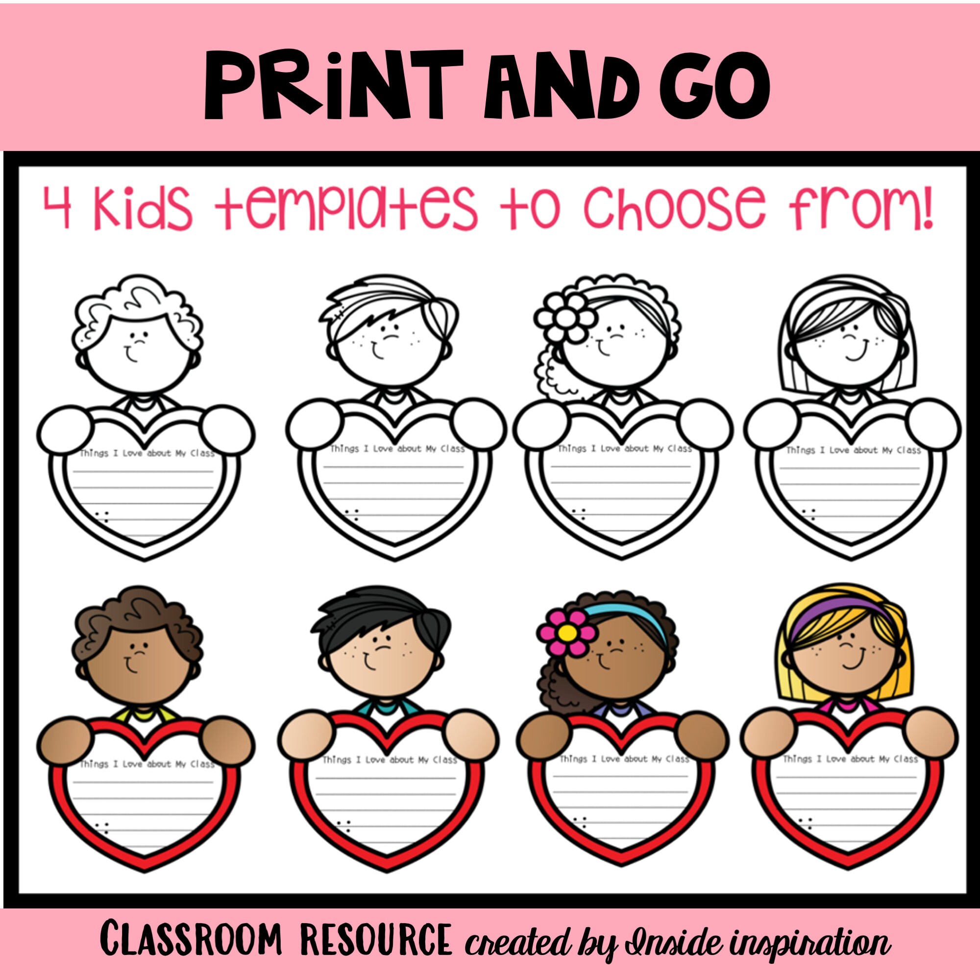 Valentine's Day Our Class is Full of Love Craft Bulletin Board Kit - Etsy