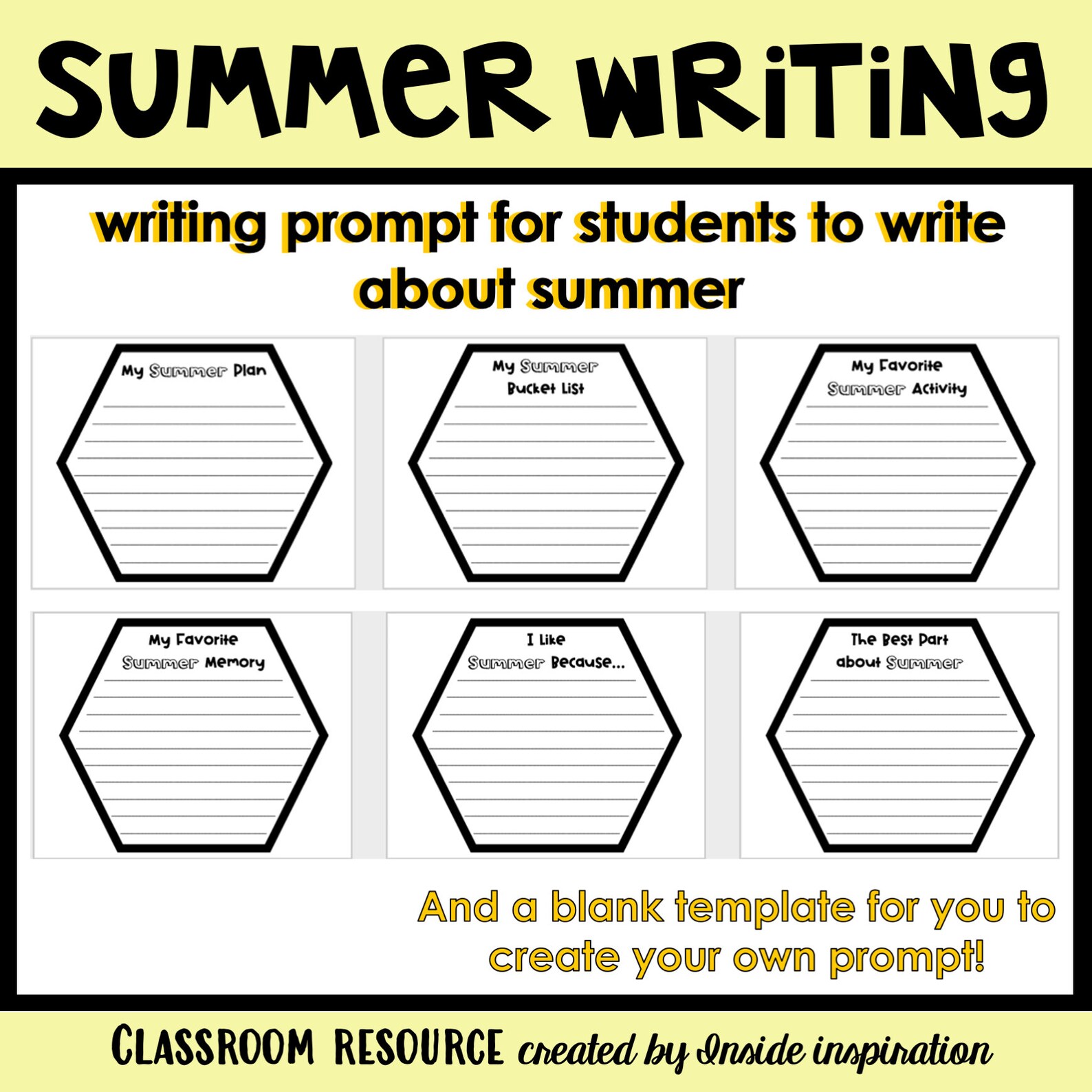 Buzzing Into Summer Bee-themed Summer Craftivity Bulletin Board Idea - Etsy