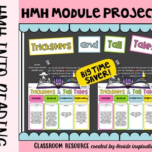 HMH Into Reading 4th Grade Module Projects Bulletin Board - Modules 1 ...