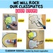 We Will Rock Our Classmates Craftivity Craft Bulletin Board Idea - Etsy