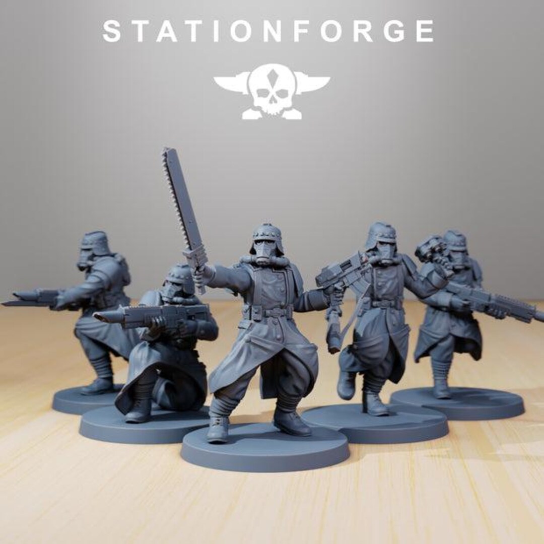 Grim Guard - Trench Runners: Stationforge Grim Dark Future 3D Print - Etsy