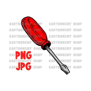 Tool Clip Art Screwdriver PNG JPG Sublimation Cartoon Image Icon ...