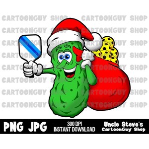 Pickleball Clip Art - Pickleball Santa - Christmas - PNG - JPG ...