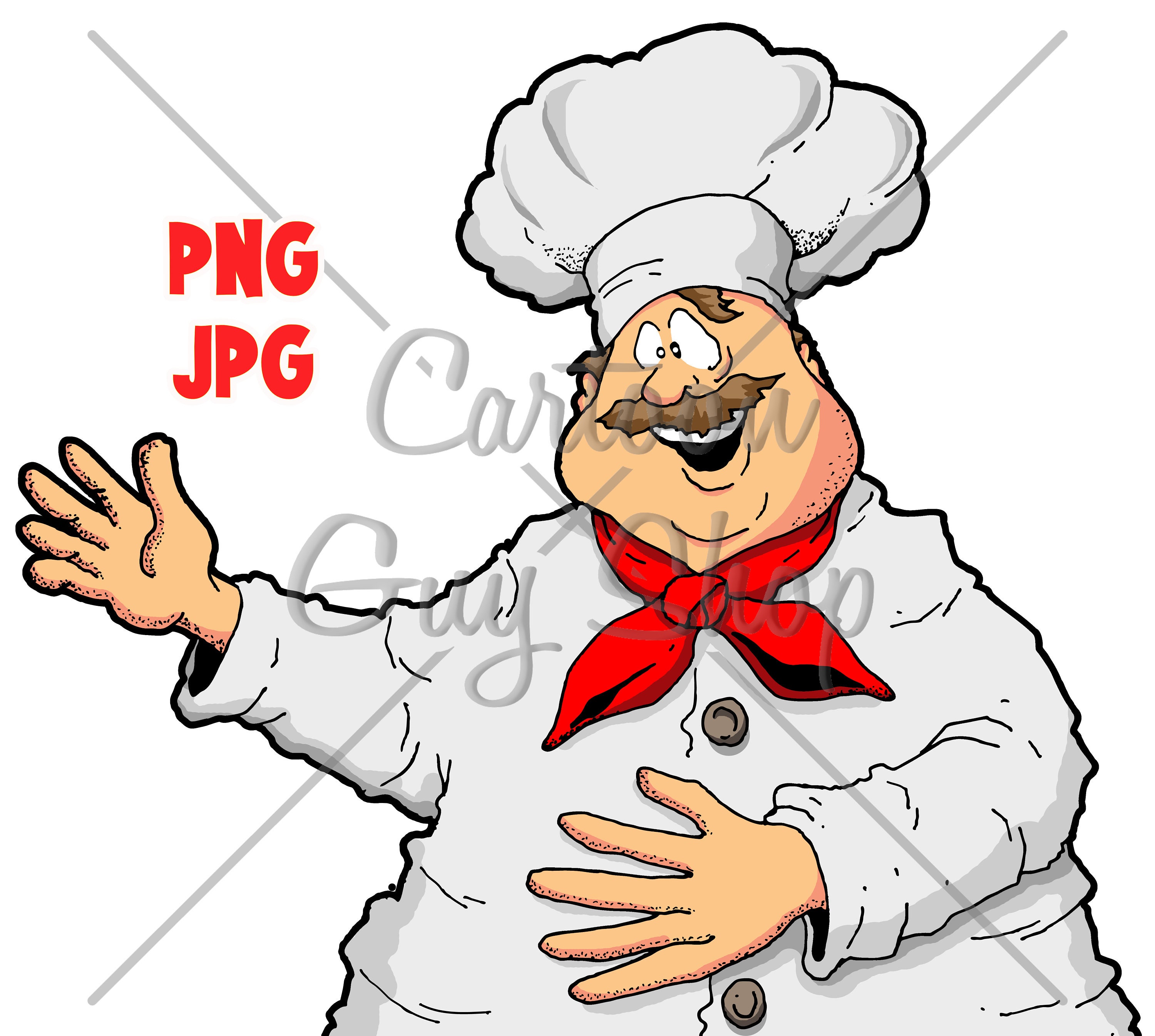 Fat Chef Cartoon Png