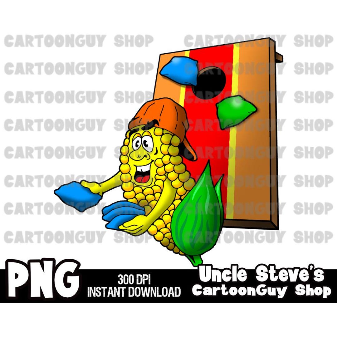 Cornhole Clip Art: Cartoon Cornhole Player PNG (digital Download) - Etsy