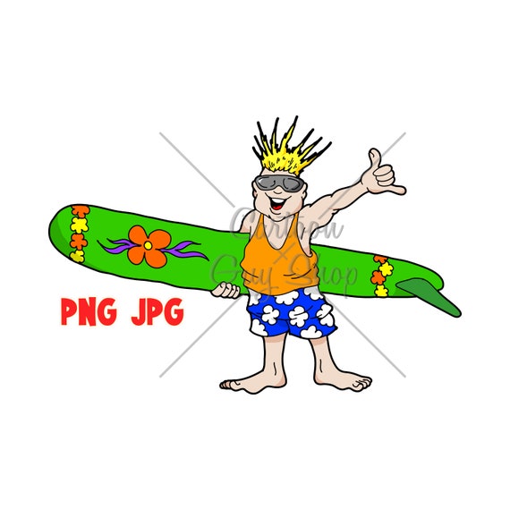 Guy Surfing Clipart Cartoon