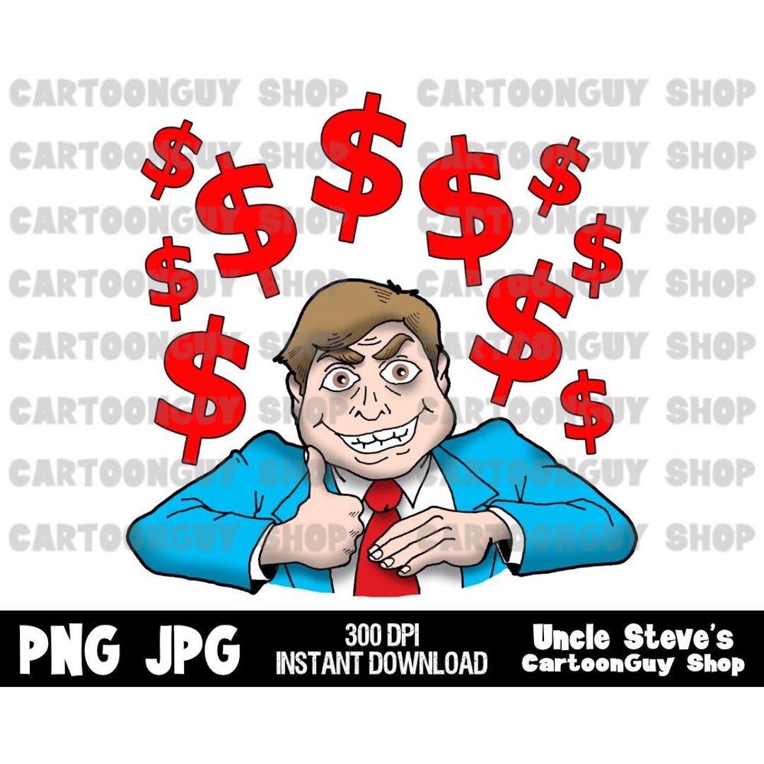 Business Clip Art - Greedy Executive Giving a Thumbs up - PNG - JPG ...