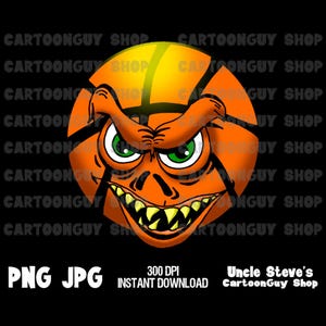 Basketball Clip Art - Basketball - Monster - PNG - JPG - Sublimation ...