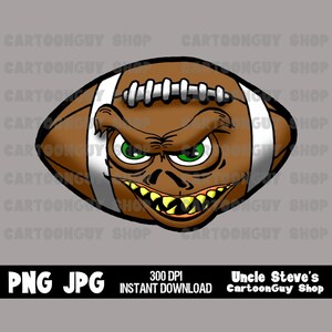 Football Clip Art - Monster Football - Beast - PNG - JPG - Sublimation ...