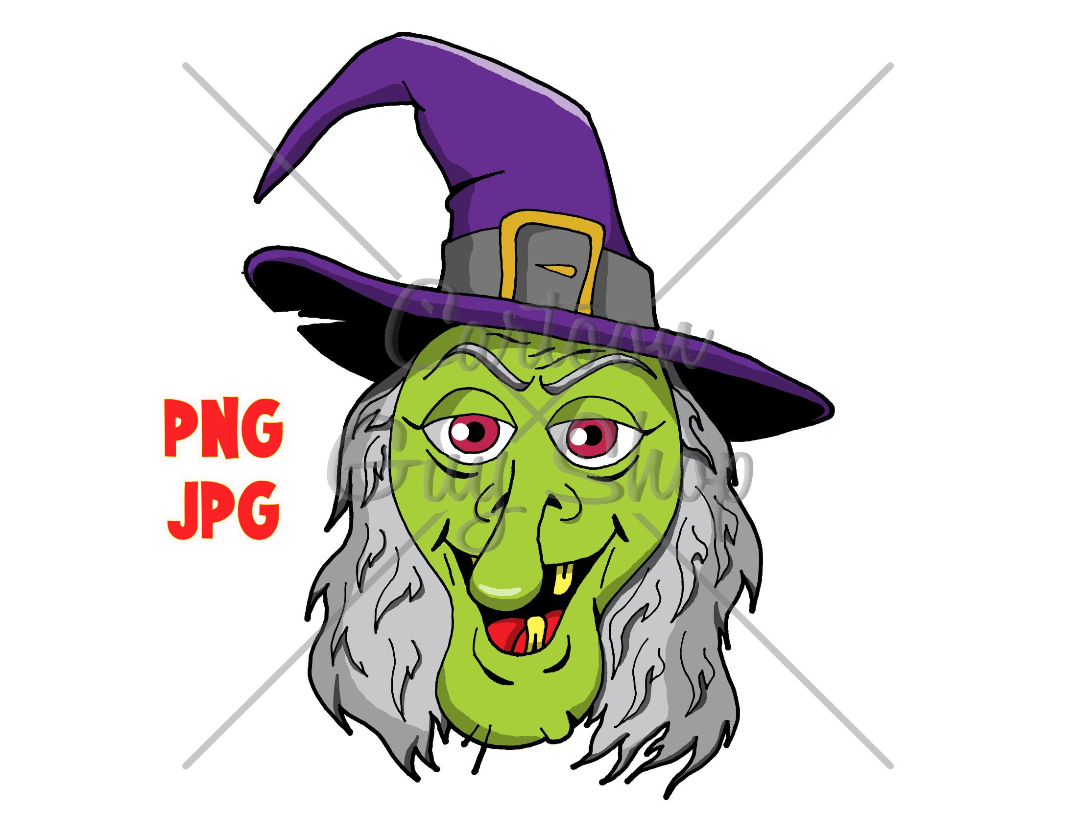 Cartoon Witches Face