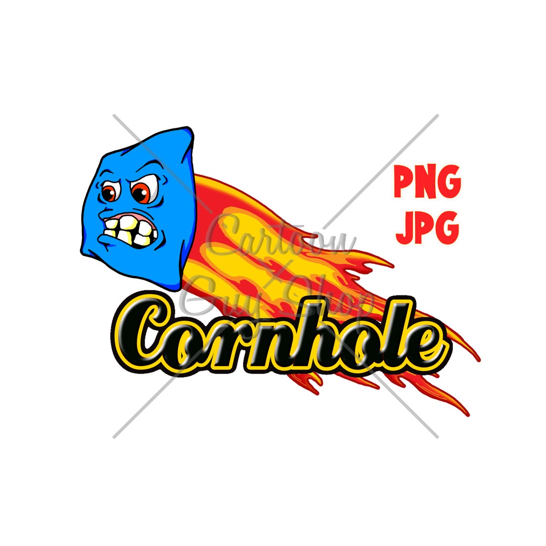 Cornhole Clipart Cornhole Logo PNG JPG Cartoon Image Icon Digital ...