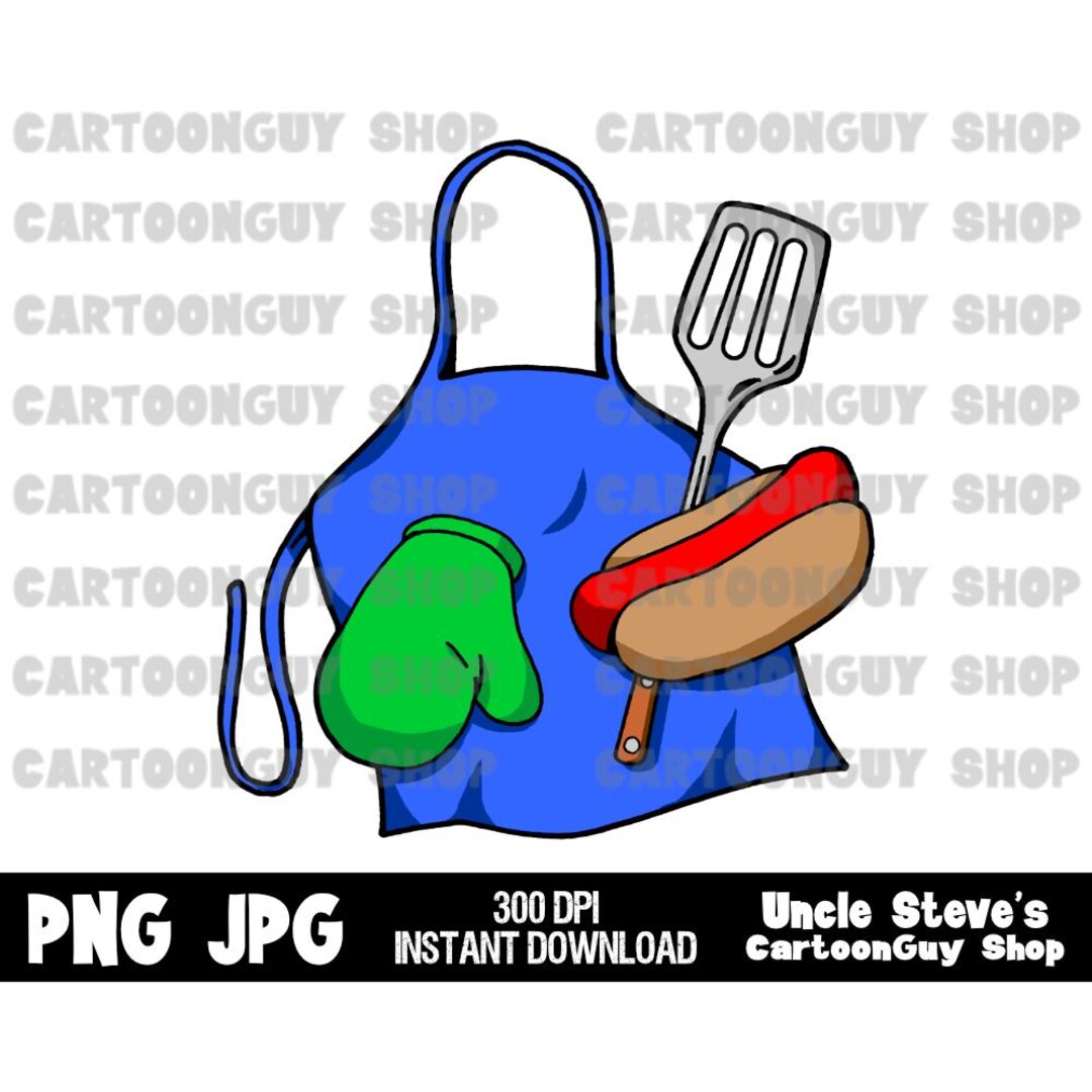 Picnic Clip Art: Cookout Cartoon Graphics (PNG, JPG Digital Download ...