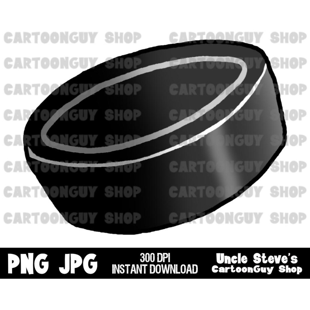 Hockey Clip Art - Hockey Puck - PNG - JPG - Sublimation - Cartoon ...