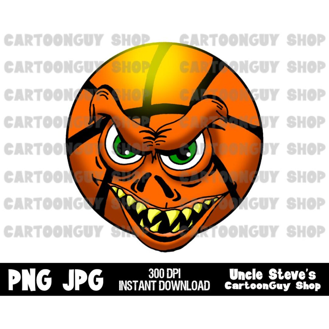 Basketball Clip Art - Basketball - Monster - PNG - JPG - Sublimation ...