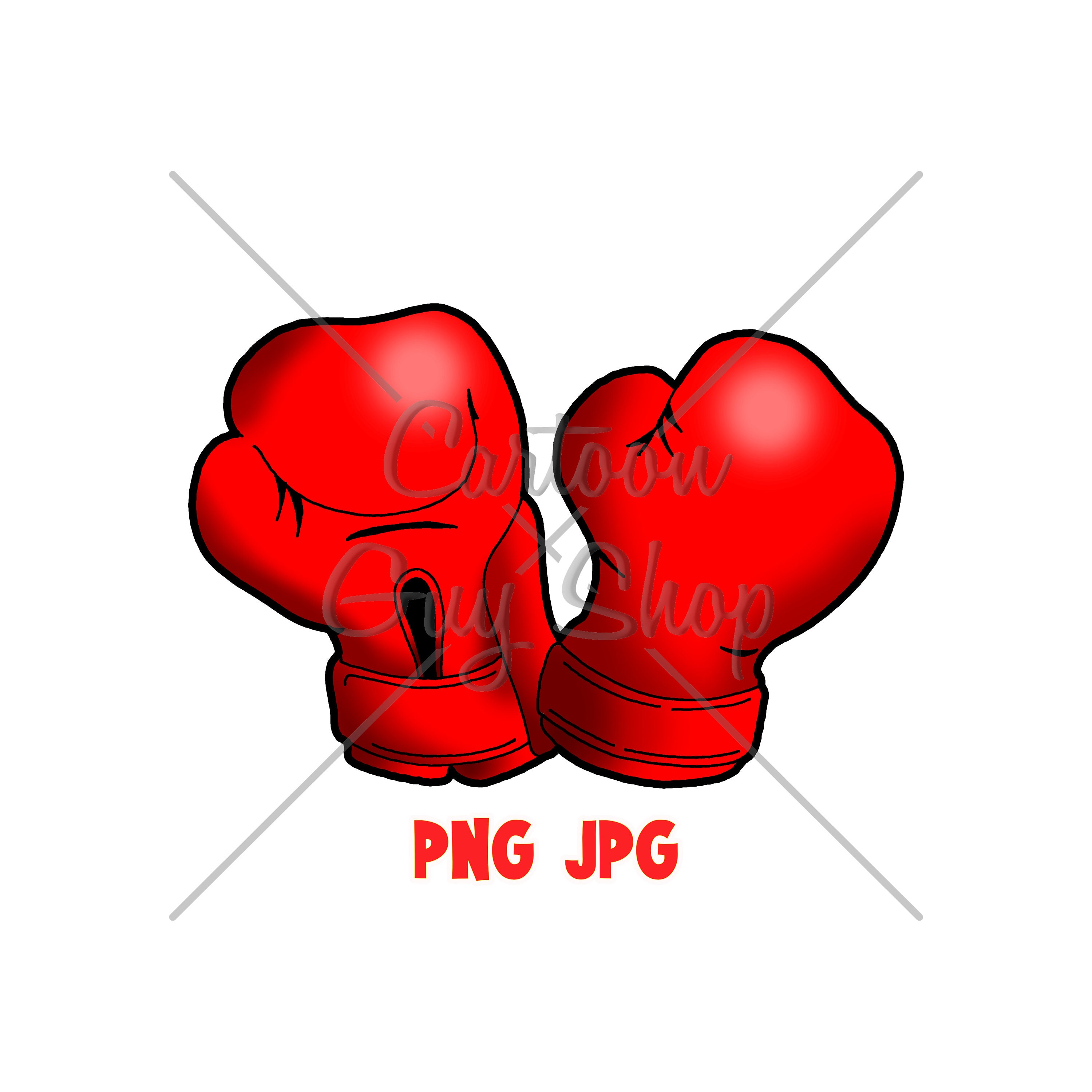 Cartoon Boxing Gloves Clipart